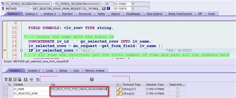 How Webui Passes Table Selected Row Information To Sap Community