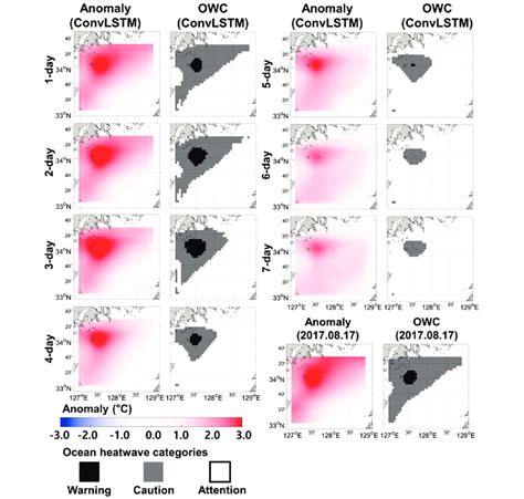 Spatial Distribution Of The Sst Anomaly And Ocean Heatwave Category