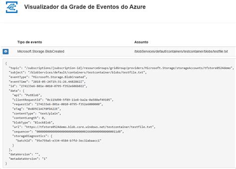 Enviar Eventos De Armazenamento De Blobs Do Azure Para O Ponto De