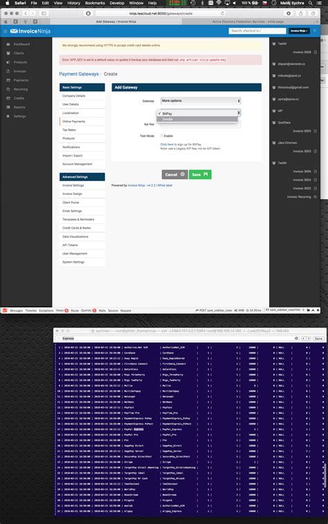 missing payment gateways · issue 1959 · invoiceninja invoiceninja