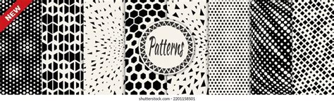 Set Geometric Seamless Patterns Abstract Geometric Stock Vector Royalty Free 2201158501