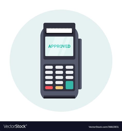 Pos Nfc Payment Machine Icon Nfc Terminal Card Vector Image
