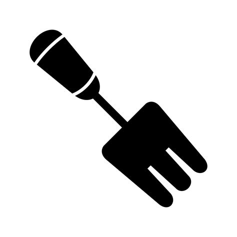 Garden Fork Vector Icon Vector Art At Vecteezy