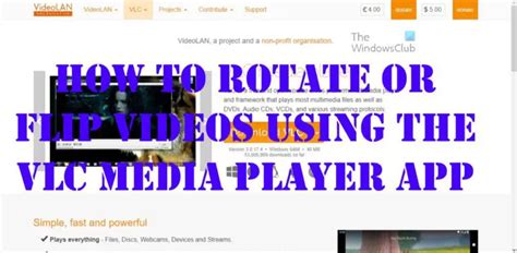 How To Rotate Or Flip Videos Using The VLC Media Player