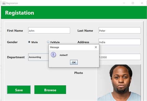 Registration With Image Upload Java Jdbcdownload Source Code Tutusfunny