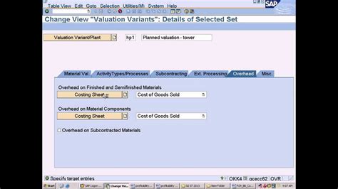 Sap Product Costing Training Define Calculation Bases Artofit