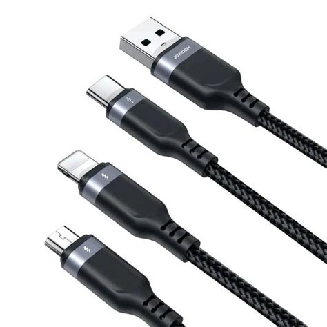 Joyroom 3 5a Lightning Type C Micro 3 In 1 Data Cable