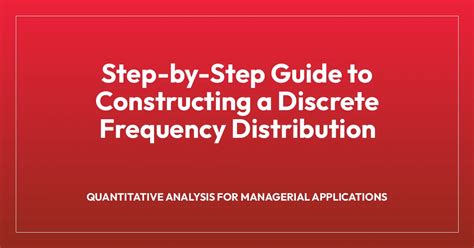 Step By Step Guide To Constructing A Discrete Frequency Distribution • Slm Self Learning