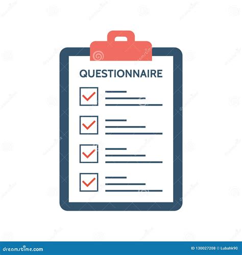 Questionnaire Survey And Feedback Vector Line Icon 191791116