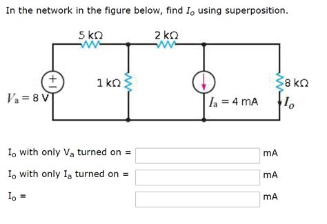 Solved In The Network In The Figure Below Find Io Chegg
