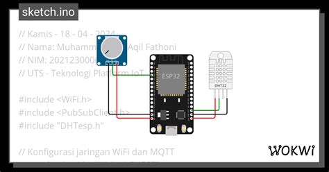 uts mqtt broker muhammad faiz aqil fathoni wokwi esp32 stm32