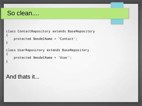Advanced Interfaces And Repositories In Laravel
