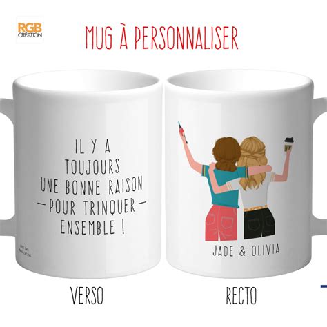 Tasse Personnalisée Modèle Copines Cousines Mug Avec Prénom Pour