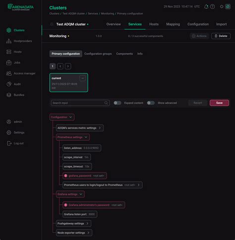 Offline Monitoring Installation For Adqm Using The Monitoring Service Adqm Arenadata Docs