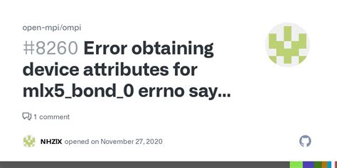 error obtaining device attributes for mlx5 bond 0 errno says protocol