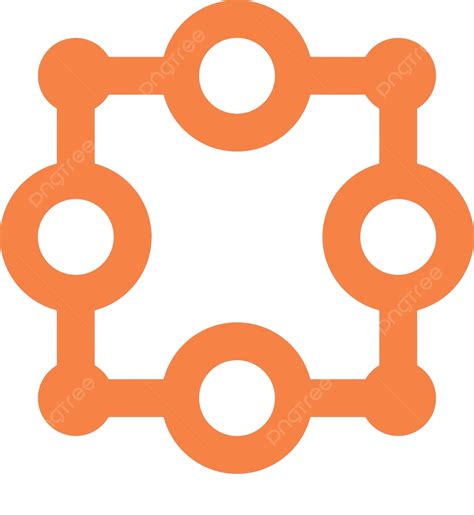 Logo Abstract Connection Circle Square Element Vector Ornament Circle Frame Vector Ornament