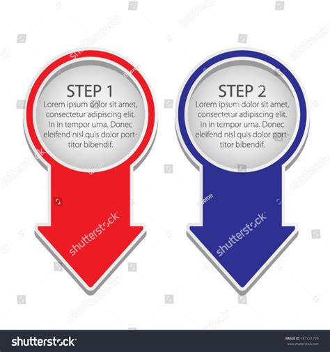 Colorful Text Box Arrow Stock Vector Royalty Free 187331729 Shutterstock