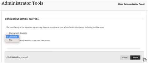 Concurrent Session Control 390071 Blackboard Help