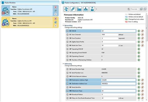 setting up x bee network in api mode networking protocols and