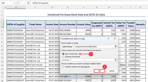 How To Do A Gst Reconciliation In Excel 4 Methods Exceldemy