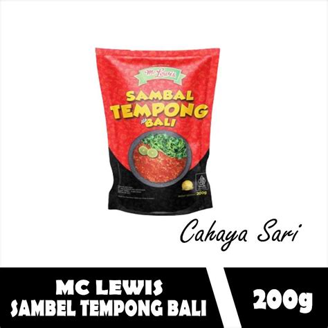Jual Mc Lewis Sambal Tempong Ala Bali Mclewis Sambel Tempong Bali 200gr Shopee Indonesia