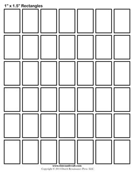 Rectangle Templates Blank Shape Templates Free Printable PDF
