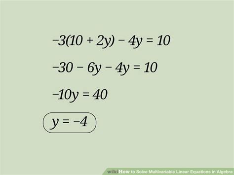 3 Ways To Solve Multivariable Linear Equations In Algebra