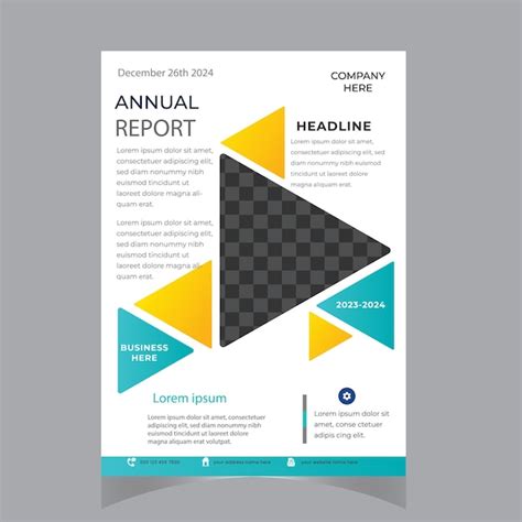 브로셔 연간 보고서 잡지 포스터 기업 프레젠테이션 포트폴리오의 플릿 터 디자인 프리미엄 벡터