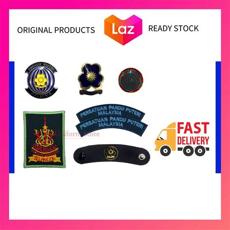 Lencana Kadet Pandu Puteri Full Set J01 J02 H02 H03 H04 Lazada