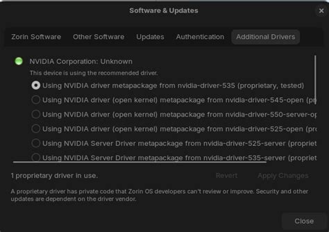 Nvidia Drivers Problem General Help Zorin Forum