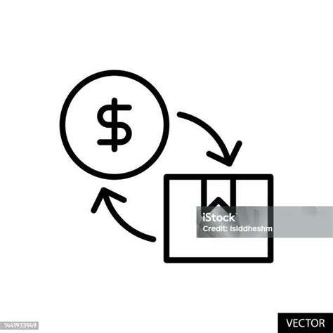 흰색 배경에 격리된 선 스타일 디자인의 배달 벡터 아이콘 편집 가능한 획 로고에 대한 스톡 벡터 아트 및 기타 이미지 로고 배달 온라인 쇼핑 Istock