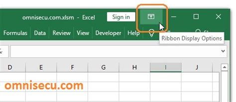 How To Collapse Excel Ribbon