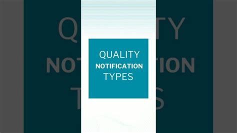 Sap Qm Quality Notification Type In Sap Quality Management Suman J
