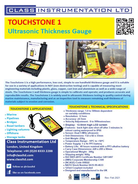 touchstone 1 sheet pdf sheet metal nondestructive testing
