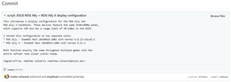 Steamos On The Asus Rog Ally Is Closer Than Ever As Display Config Spotted Online Pc Guide
