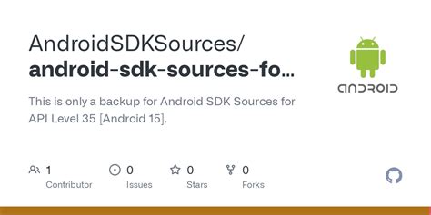 github androidsdksources android sdk sources for api level 35 this