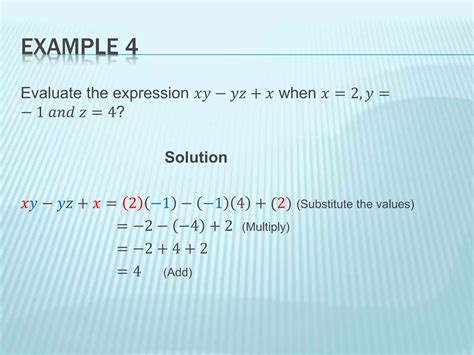 Expressions And Variables PPTX
