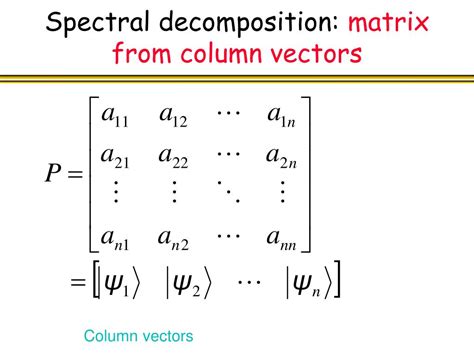 Ppt Dirac Notation And Spectral Decomposition Powerpoint Presentation