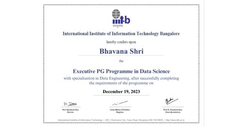 Bhavana Shri On Linkedin Executive Pg Programme In Data Science