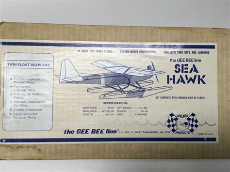 Gee Bee Line Sea Hawk On Floats Kit Radio Control Model 87 3785759381