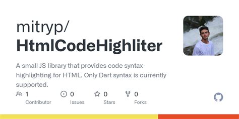 Github Mitryp Htmlcodehighliter A Small Js Library That Provides Code Syntax Highlighting For