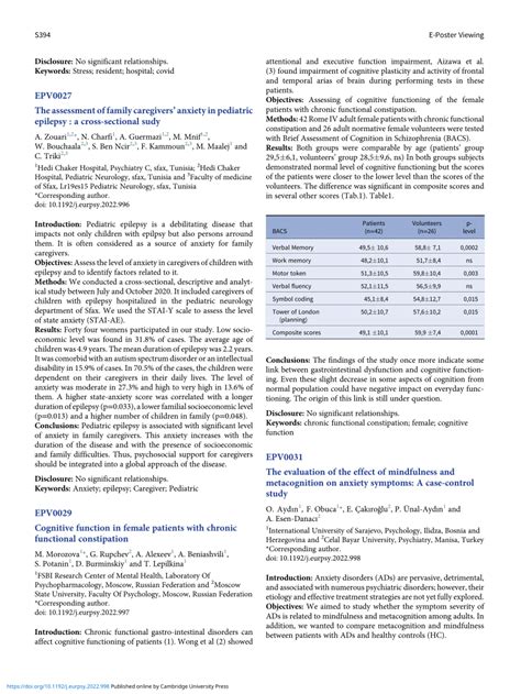Pdf The Evaluation Of The Effect Of Mindfulness And Metacognition On Anxiety Symptoms A Case