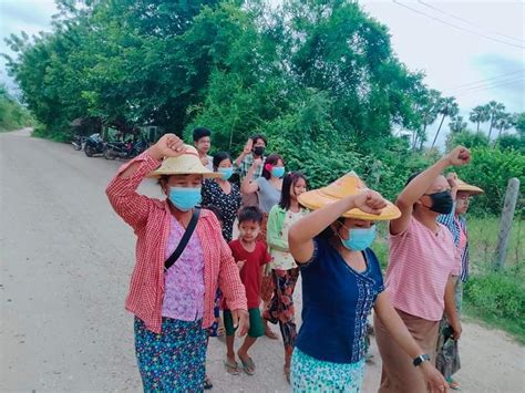 ယင်းမာပင် ဆားလင်းကြီး ရွာပေါင်းစုံသပိတ်စစ်ကြောင်းသည် ၈၂၆ ရက်မြောက်နေ့အဖြစ် စစ်အာဏာရှင်ကို ဆန့်က