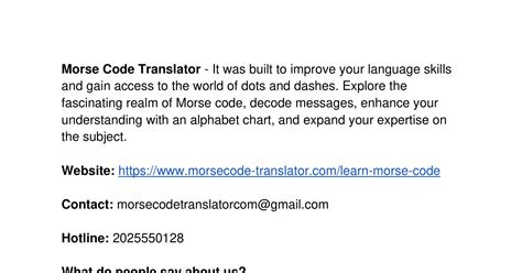 Morse Code Translatordocx Docdroid