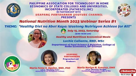 History Of Nutrition Month In The Philippines