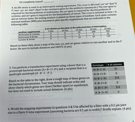 6 Would The Mapping Experiments In Questions 4and5 Be