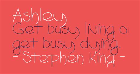 Ashley Free Font What Font Is