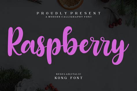 Raspberry Font