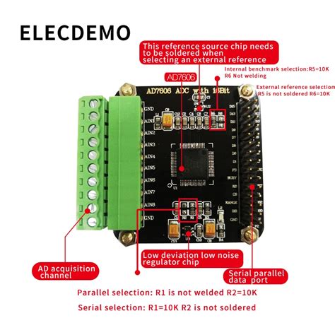 Demonstration Board NXP AD7606 Module Multi Channel AD Data Acquisition Module 16 Bit ADC 8