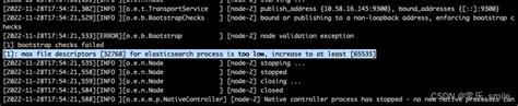 【总结】elasticsearch 安装启动报错max File Descriptors 32768 For Elasticsearch